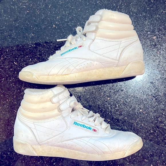 Reebok | Shoes | Vintage Reebok Classic Womens Size 7 White Leather ...